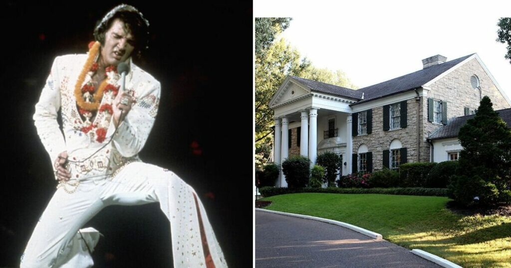 Mort d'Elvis : la chambre et la salle de bain à l'étage de Graceland ...